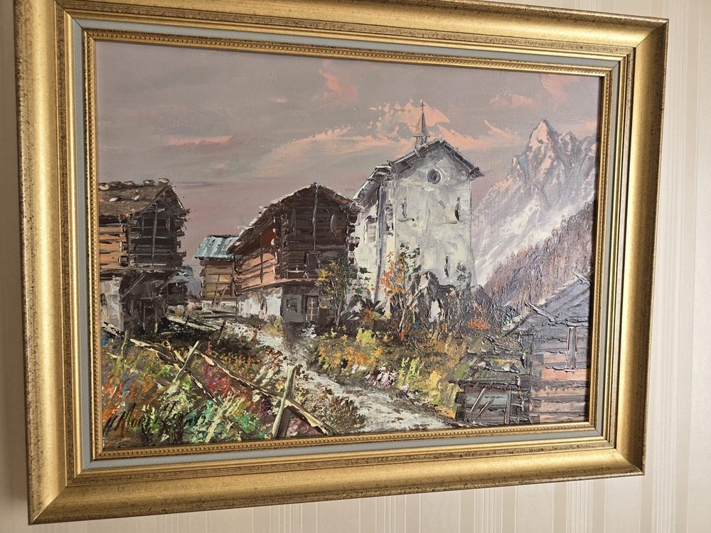 Tableau Huile sur toile H.Moreillon (Gebraucht) in für CHF 46 – mit ...