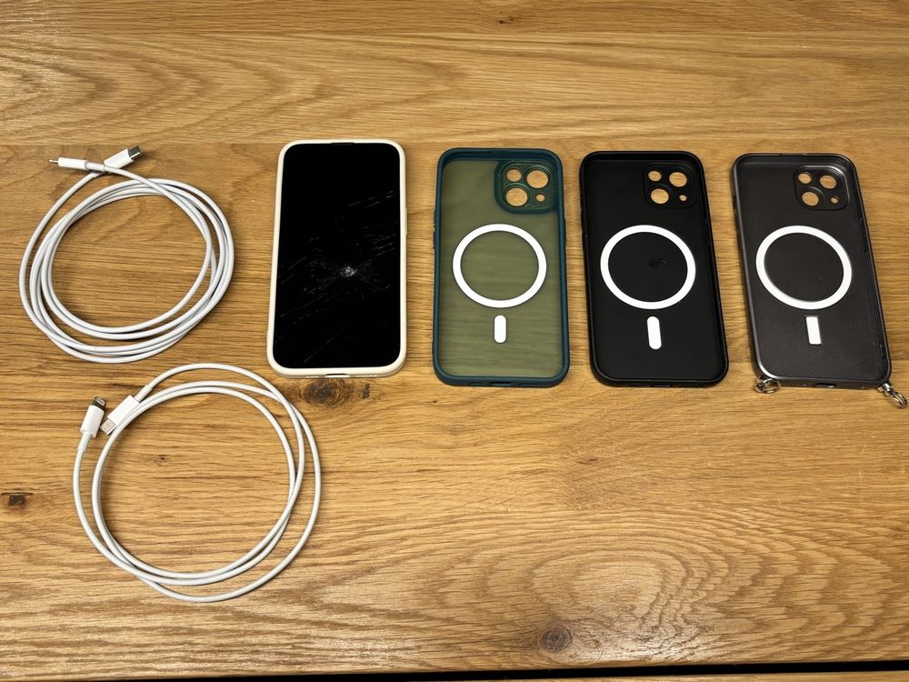 iPhone 13 256 GB – funktioniert einwandfrei – Frontglas def. (Gebraucht ...