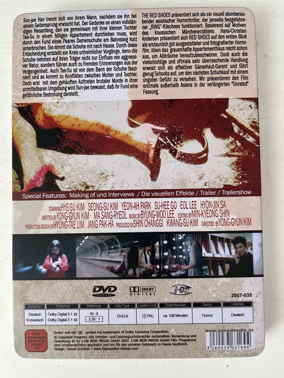 The Red Shoes (2007) Steelbook DVD 📀 - Limited Edition (Neu (gemäss ...