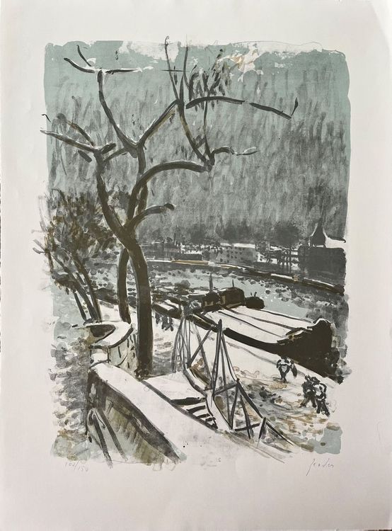 Rudolf ZENDER (1901-1988) Lithographie - signiert nummeriert | Kaufen auf Ricardo