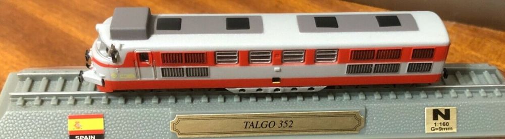 Talgo 352-Diesellok-Standmodell-Del Prado Collection-Spur N (Neu und ...