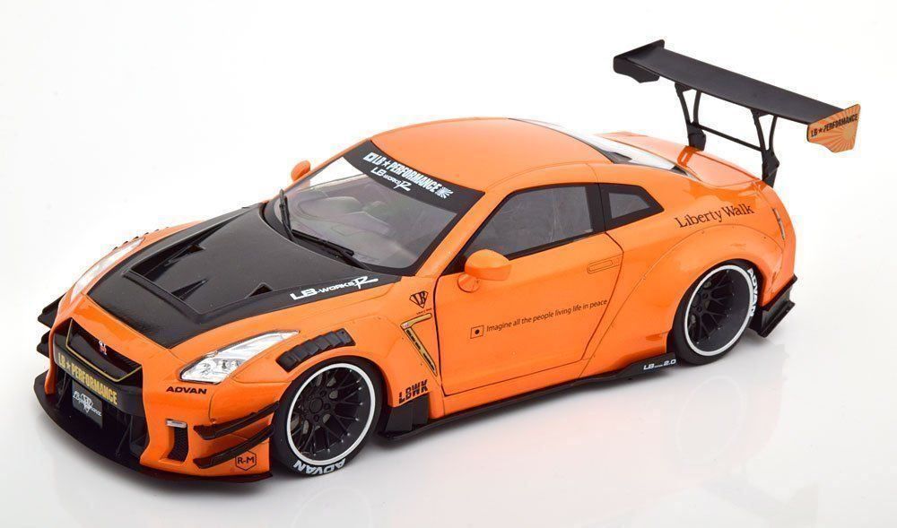 Nissan GT-R R35 LB Works orange 1/18 NEU (Neu und originalverpackt) in ...