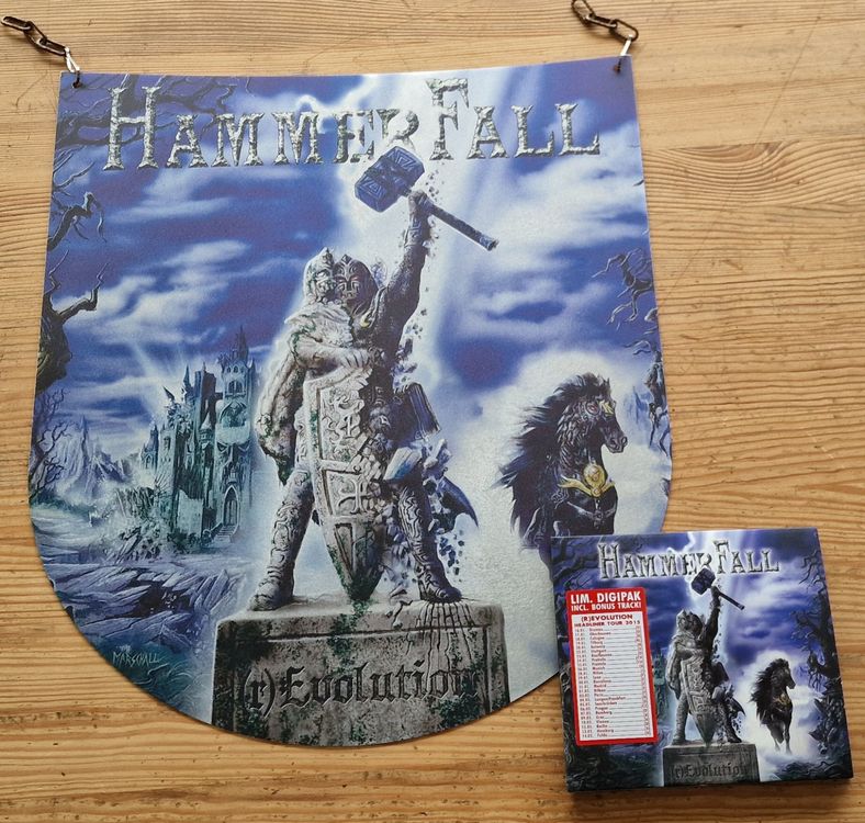 Hammerfall (r)Evolution CD Lim. Edition mit Metall-Schild (Neu (gemäss ...
