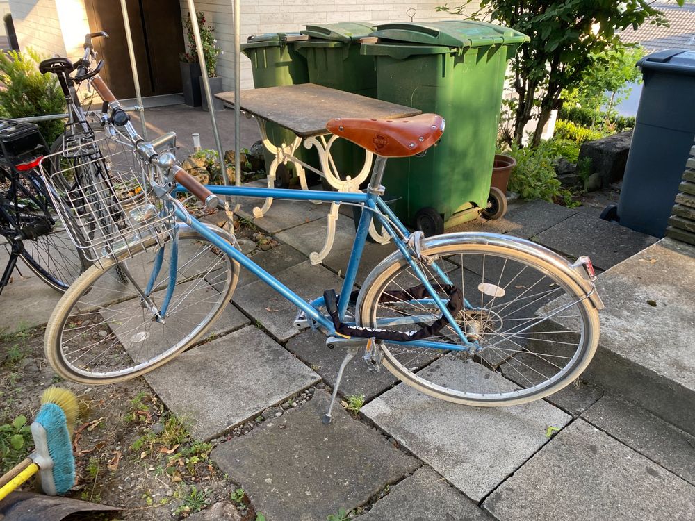 Sky Blue Siech Cycles 8-Speed Classic Bike w Signal Helmet | Kaufen auf ...