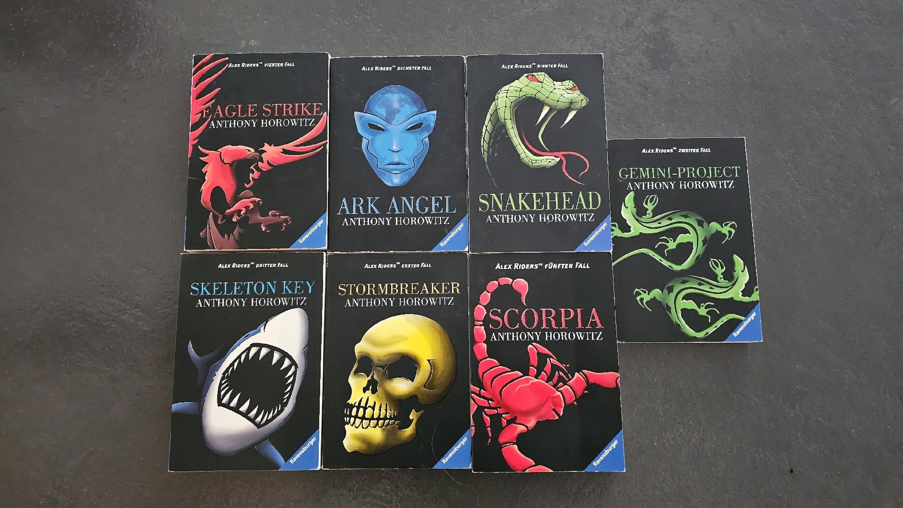 Alex Rider Bücher-Set, 7 Bände, Jugendthriller, Top! (Gebraucht) in ...