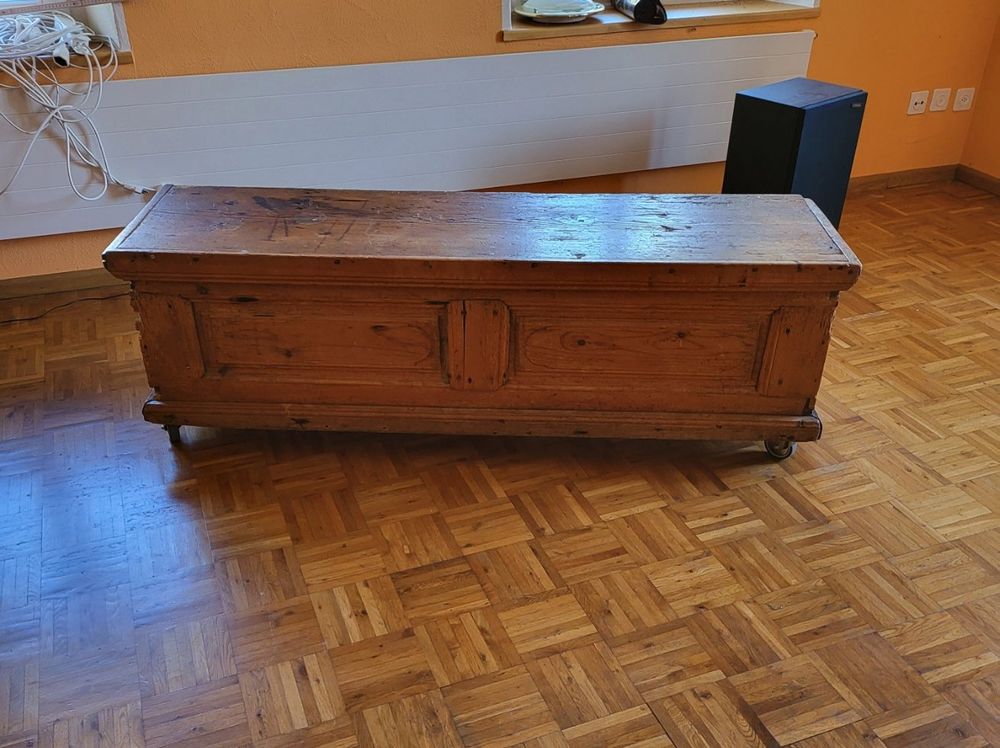 fahrbare Holz Truhe | Kaufen auf Ricardo