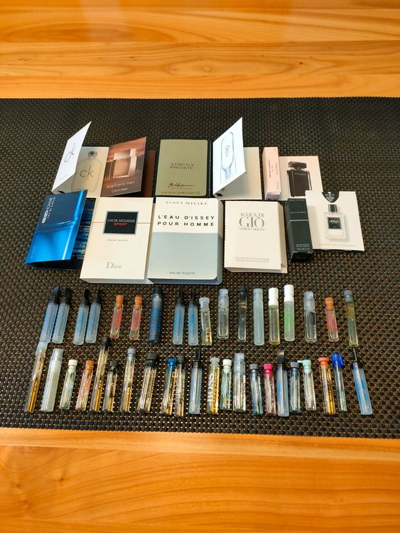 50 und mehr Proben, DIOR, BOSS, Davidoff usw. | Kaufen auf Ricardo