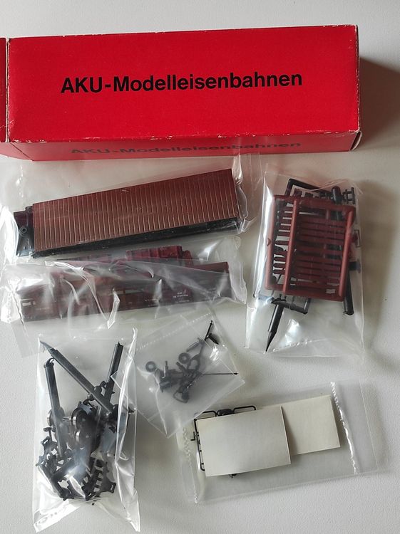 Rungenwagen Kbkm der SBB, Bausatz von AKU Modellbau H0, GS (Neu und ...