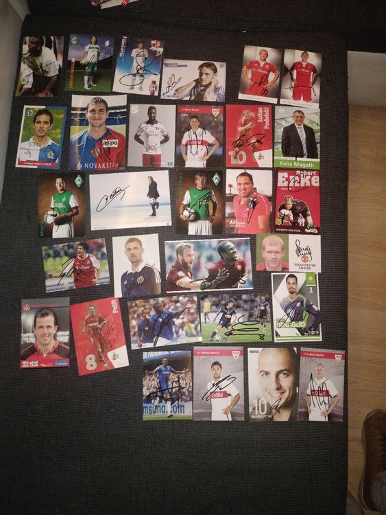 xxl Fussball original Autogrammsammlung von platini bis Enke (Gebraucht ...