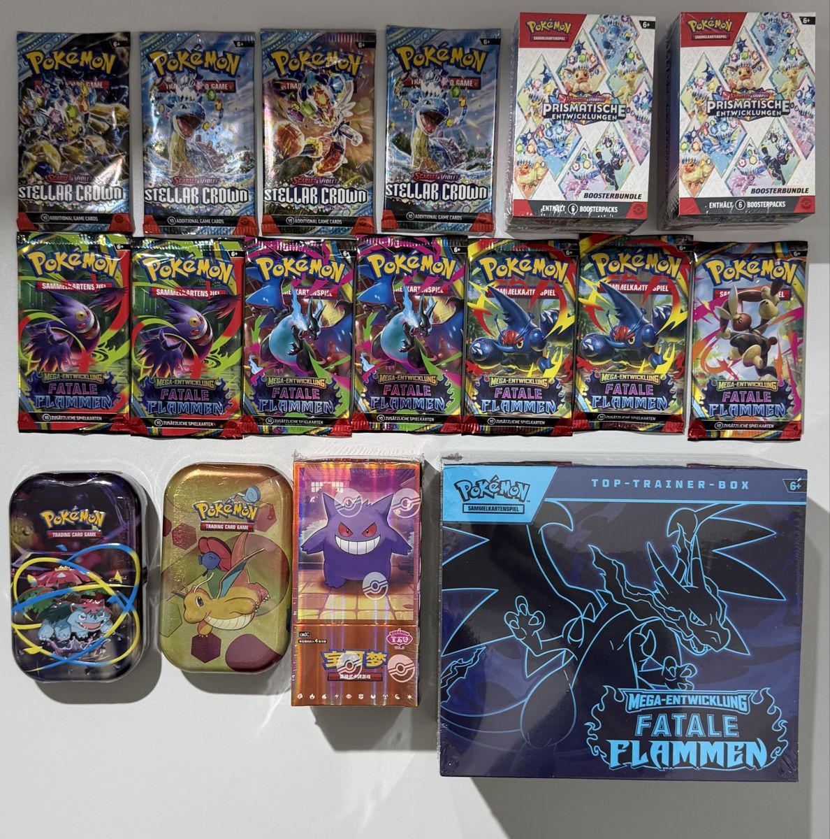 Pokémon Box, Tins, Boosterbundles, Booster Englisch,Gem Chin (Neu und ...