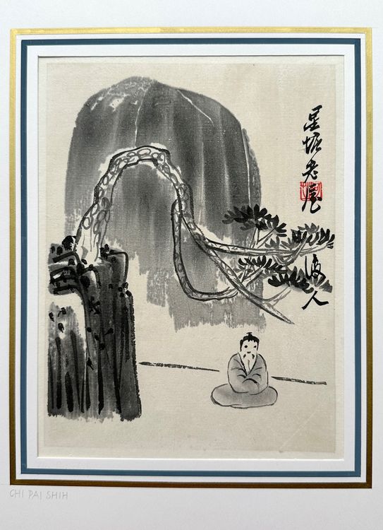 Alter Chinesischer Holzschnitt Chi Pai Shih, Qi Baishi (Gebraucht) in ...