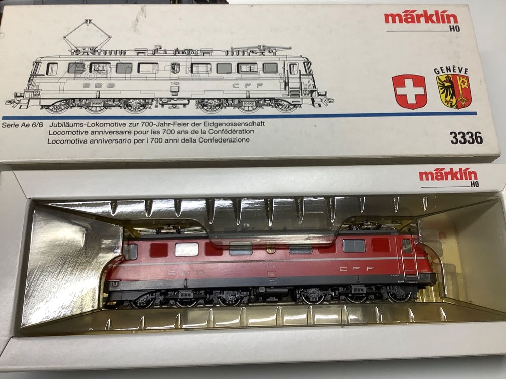MÄRKLIN 3336 rote Ae 6/6, OVP, H0, WS, ANALOG, funktioniert (Gebraucht ...