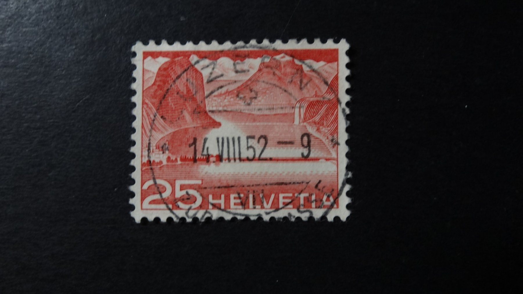 Vollstempel LUZERN Zürichstrasse 14.VIII.52 160 (Gebraucht) in Anwil ...