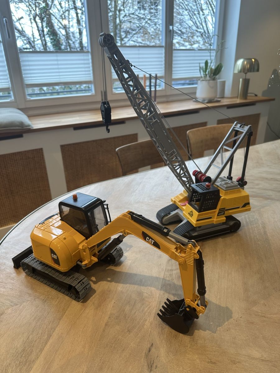Bagger von CAT & Kran von Playmobil - Top Zustand! 🚜🏗️ (Gebraucht) in ...