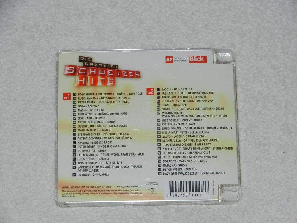 2CD DIE GRÖSSTEN SCHWEIZER HITS - 41 ORGINAL HITS | Kaufen auf Ricardo