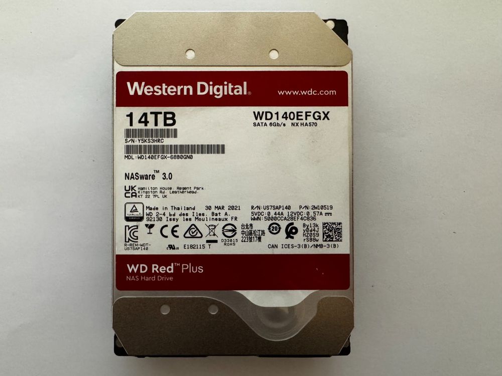 14TB Western Digital Red Plus SATA Harddisk (Gebraucht) in Watt für CHF ...