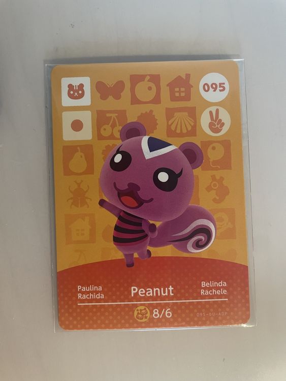 Animal Crossing Amiibo Karte Nr. 095 Peanut | Kaufen auf Ricardo