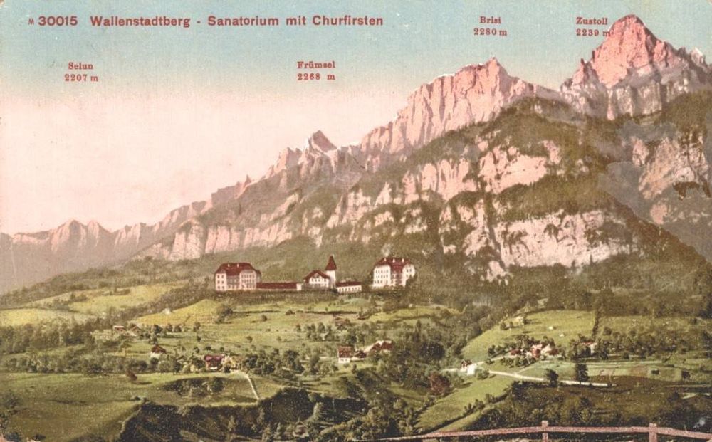 Wallenstadtberg, Sanatorium mit Churfirsten, gel. 1913 | Kaufen auf Ricardo