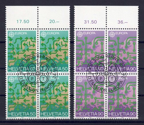 Hel 1988, SBK 763 + 764, ET-Stempel, Gummi ** (Gebraucht) in Lupfig für ...