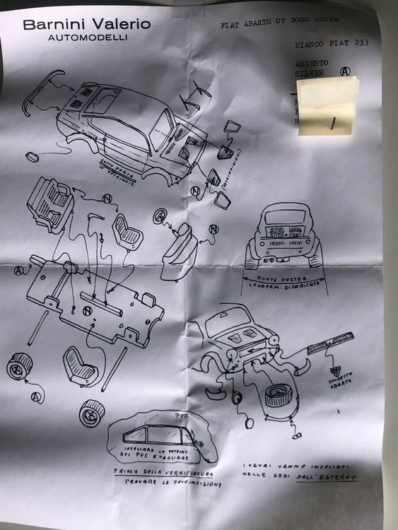 FIAT ABARTH OT 2000 COUPE AMERICA – BV BARNINI Bausatz 1/43 (Neu (gemäss Beschreibung)) in ...