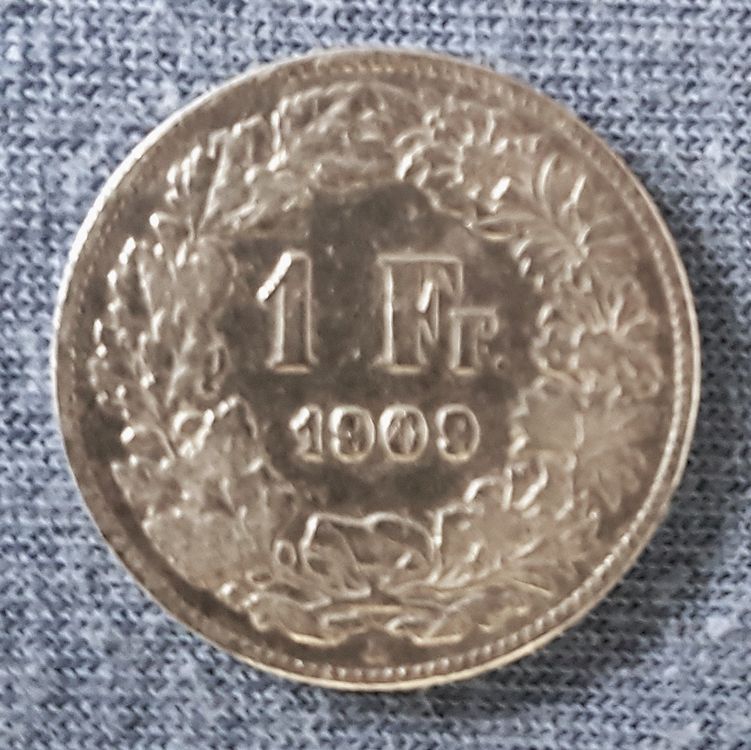 1 Franken 1909 uralte sehr rare Silbermünze ab nur 1 Fr !!! | Kaufen auf Ricardo