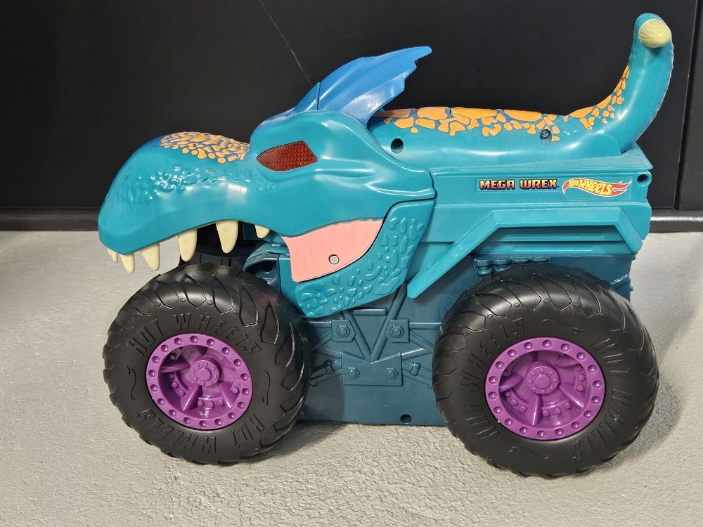 Hot Wheels Mega Wrex frisst und verdaut Autos (Gebraucht) in ...