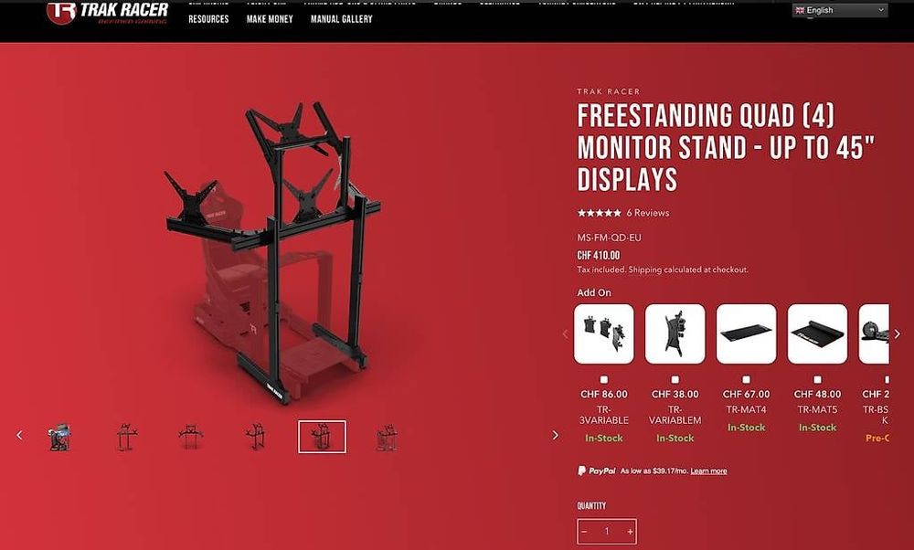 Trak Racer Quad Monitorstand - originalverpackt, neu ab 1 CH (Neu und ...
