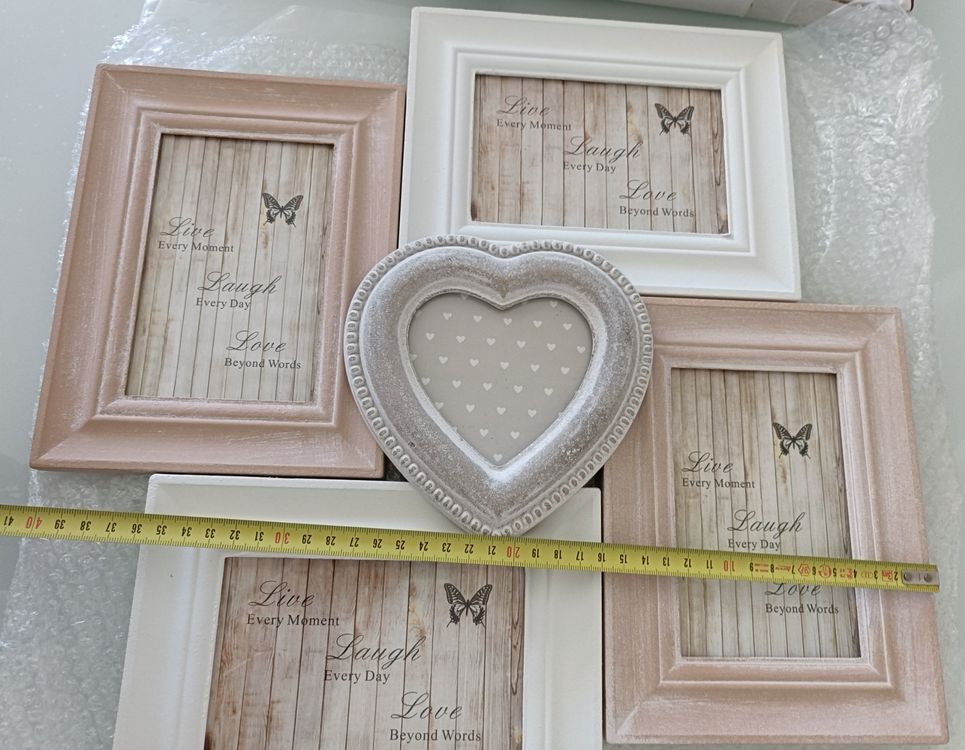 5 Fotohaltern im Shabby-Chic-Stil (42x41cm) | Kaufen auf Ricardo
