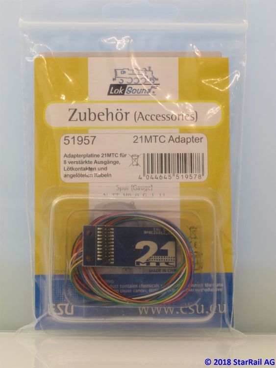 ESU 51957 21MTC Adapterplatine 3 (Neu und originalverpackt) in ...