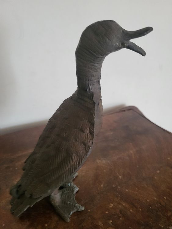 antike Ente aus aus Bronze, 19.5 x 6.5 cm, 1 Kg | Acheter sur Ricardo