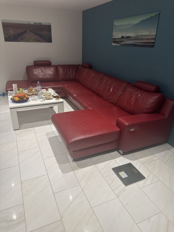 Bordeux Ledersofas (Gebraucht) in Muttenz für CHF 600 – nur Abholung auf Ricardo kaufen