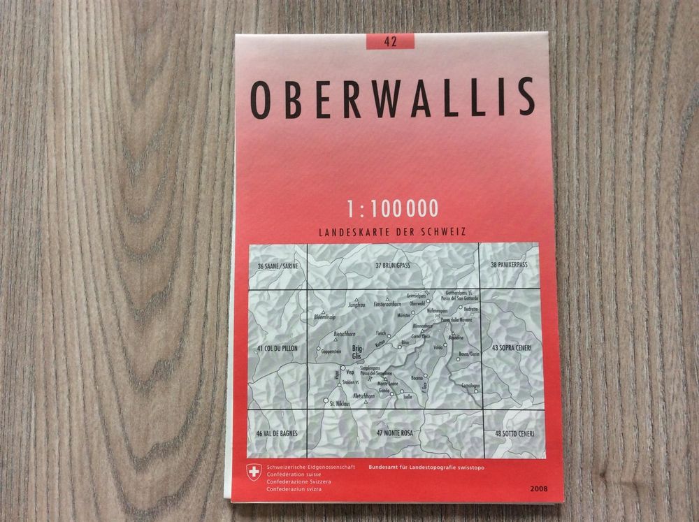 Carte nationale OBERWALLIS 1:100000 | Kaufen auf Ricardo