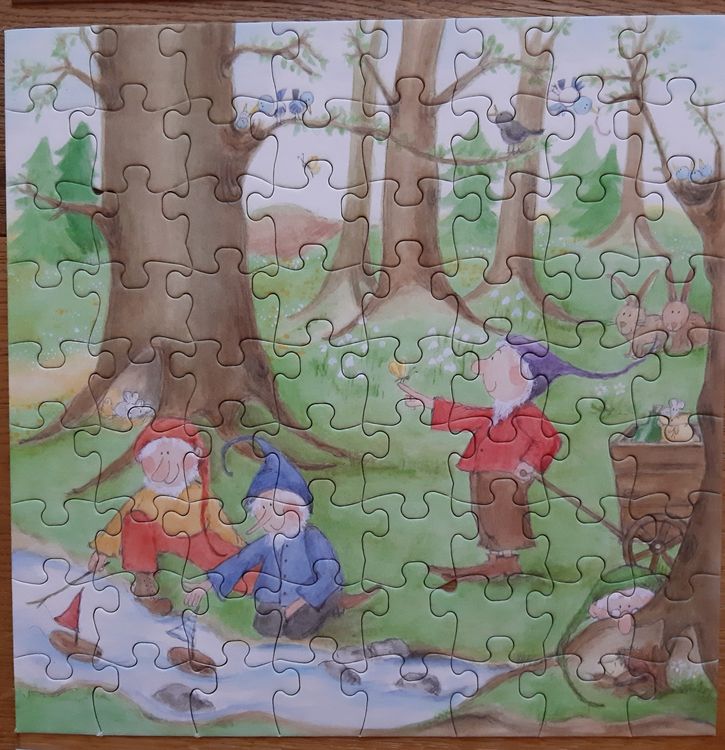 5 Zwerge Zapf Zepf Zupf Zipfelwitz, 4 Puzzles, 1 Kochbuch (Gebraucht ...