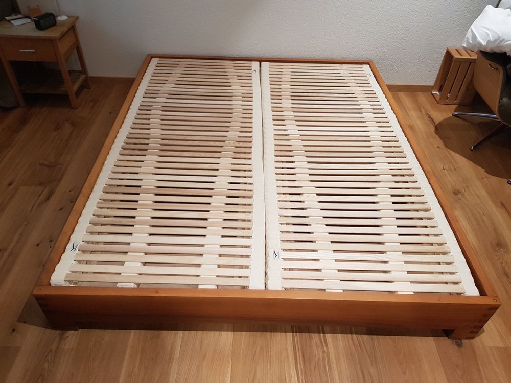 Fanello System Doppel Bett 160x200 Hüsler Nest Holz Gestell (Gebraucht ...