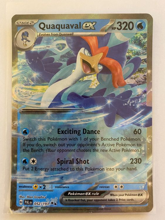 Pokemon Quaquaval EX 052/198 Paldea Evolved EN (Neu (gemäss ...