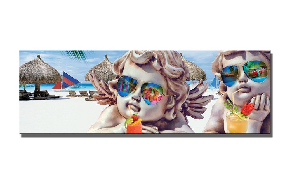 Leinwandbild 120x40cm Bild Wandbild Cocktail Engel 2D (Neu und originalverpackt) in Wallenwil ...