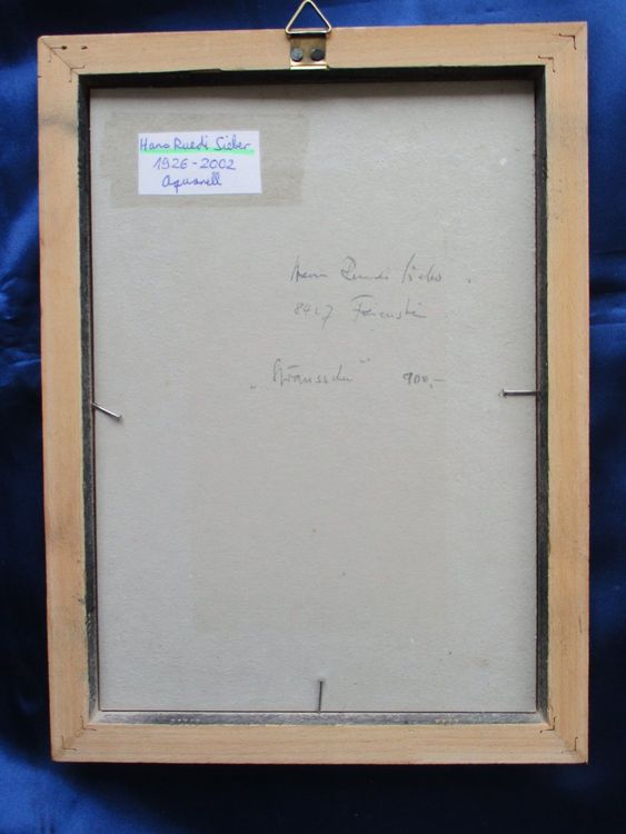 Hans Ruedi Sieber 1926 - 2002, Aquarell, Sträusschen. (Gebraucht) in Zufikon für CHF 91 – mit ...