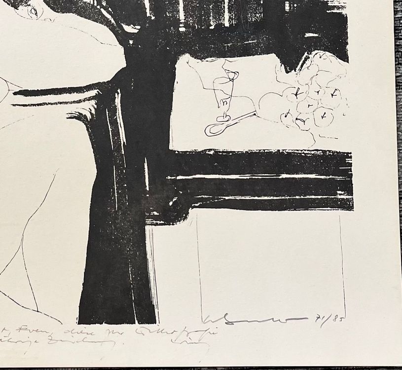 KÜNSTLER ? UNLESERLICH SIGNIERT LITHOGRAPHIE KÜNSTLERPROBE (Gebraucht) in Gersau für CHF 39 ...