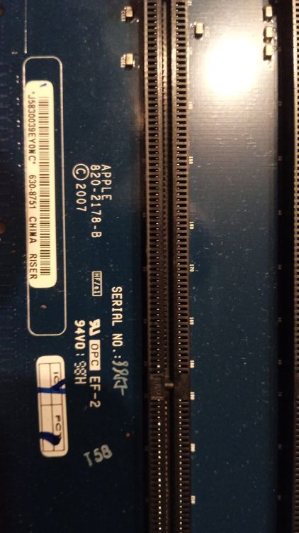 Genuine Apple Memory Riser Card for A1186 Mac Pro 3 820-2178 | Kaufen ...