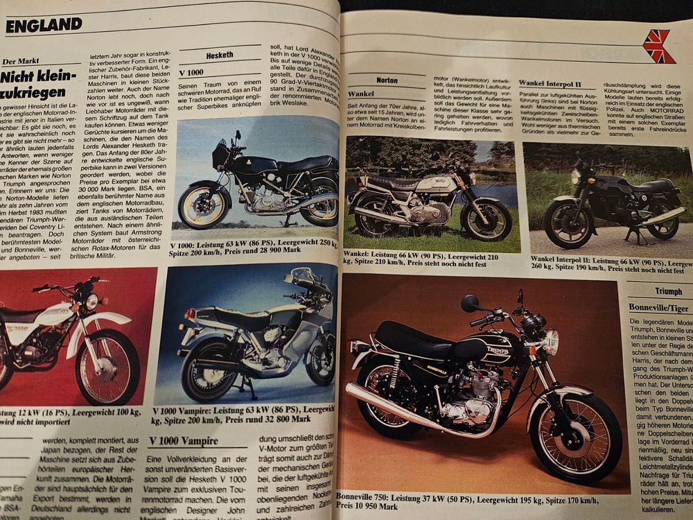 Motorrad Katalog 1986 BMW KTM Egli Moko Moto Guzzi Honda xx (Gebraucht ...