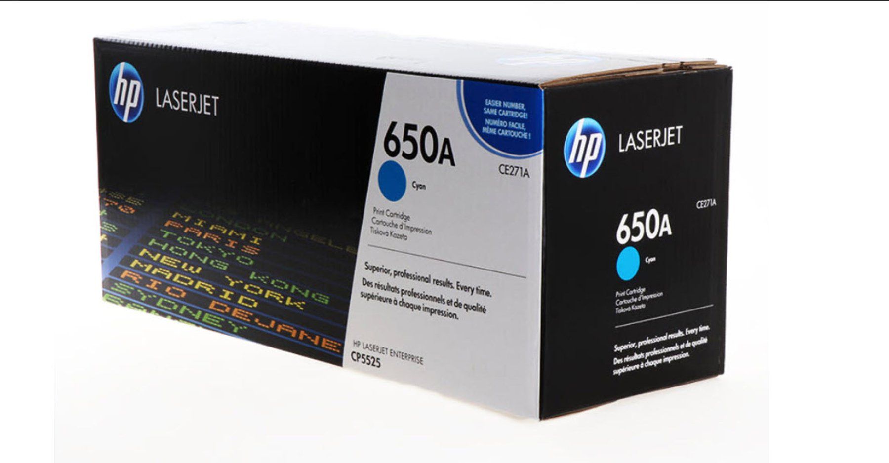 HP Color LaserJet CP5520/CP5525/M750 cyan Toner, 650A/CE271A (Neu und ...