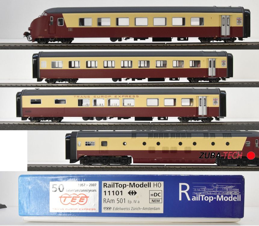 RailTop 11101 TEE Dieseltriebzug RAm 501 SBB Spur N mit OVP (Gebraucht) in St. Gallen für CHF ...