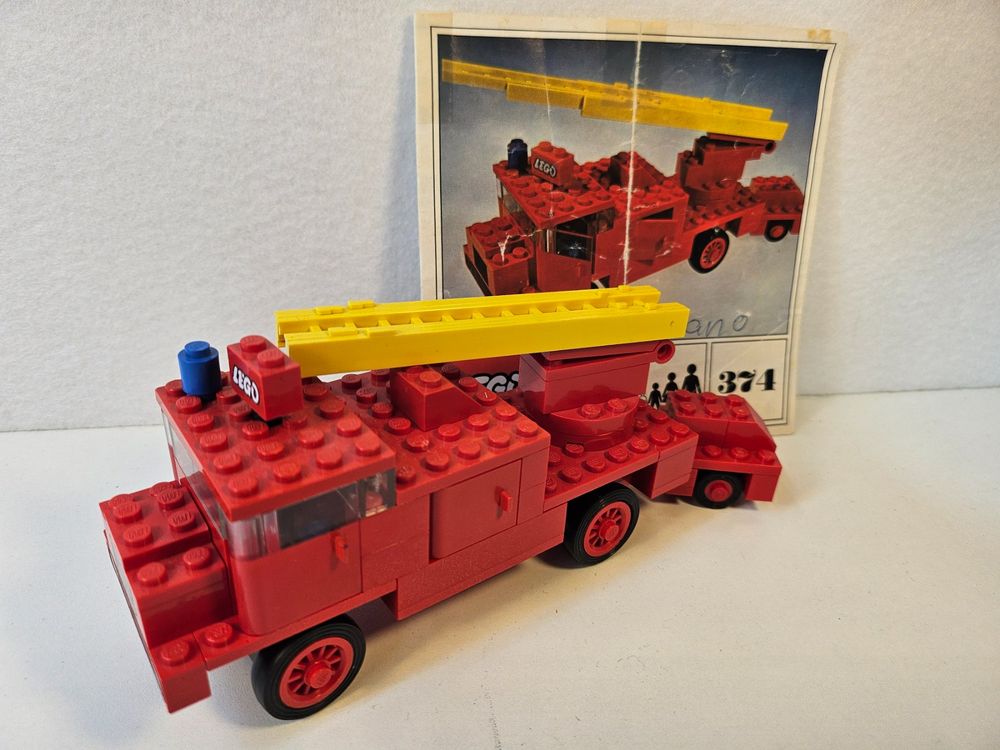 Vintage - Lego Set 374, Feuerwehr aus dem Jahr 1971 komplett (Gebraucht ...