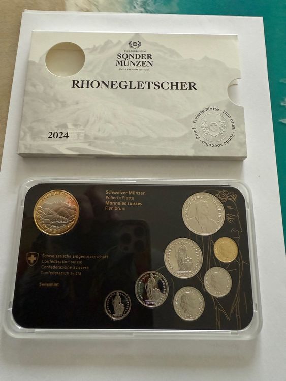 Münzsatz Rhonegletscher 2024 (Neu und originalverpackt) in Winznau für CHF 100 – nur Abholung ...