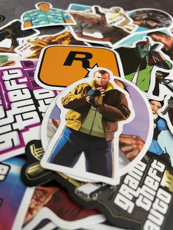 50x GTA | Grand Theft Auto Sticker / Aufkleber (Neu (gemäss ...