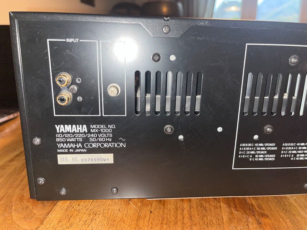 Yamaha MX 1000 Endverstärker (Gebraucht) in Niederurnen für CHF 700 ...