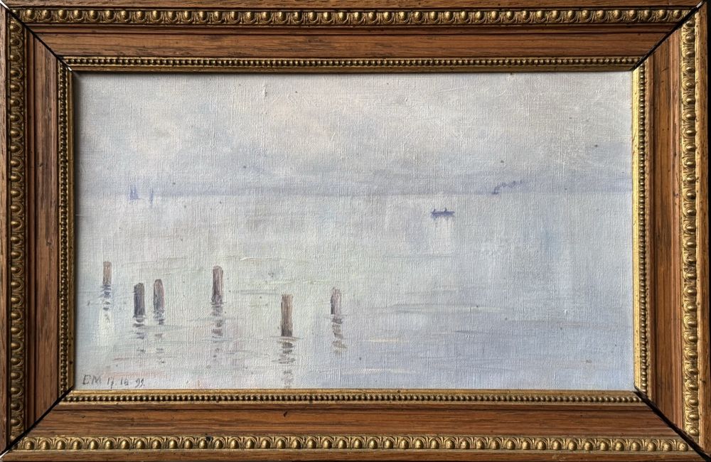 Eugène Martin (1860–1948) Brouillard sur le lac Léman (Gebraucht) in ...