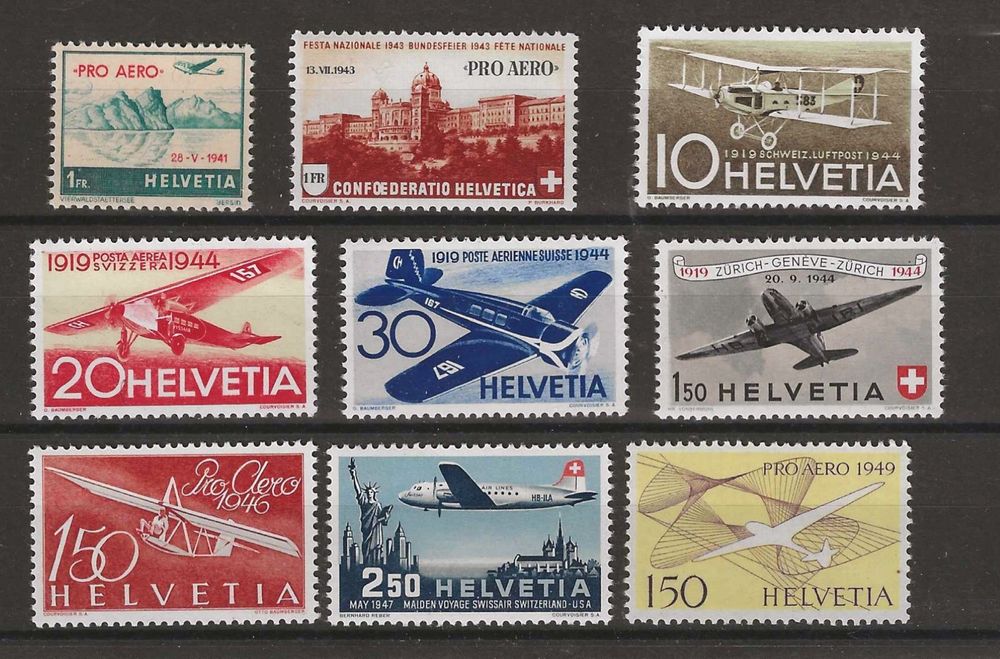 Lot postfrische Flugpost Marken ** (Neu (gemäss Beschreibung)) in Gümligen für CHF 15 – mit ...