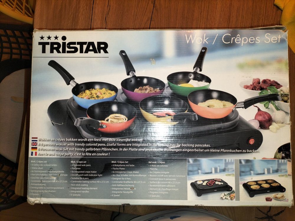 Tristar Wokparty,Crepes Set/ Tischgrill (Gebraucht) in Beinwil am See ...
