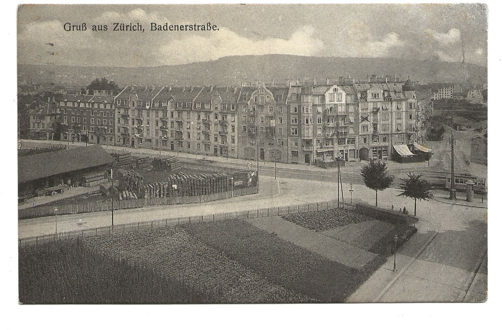 Gruss aus Zürich - Stadt - Badenerstrasse - Wohnhäuser 1916 (Gebraucht ...